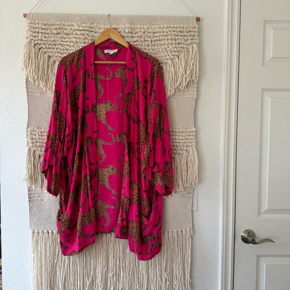 Emerson Fry | Tops | Emerson Fry India Collection Pink Yarrow Cheetah ...